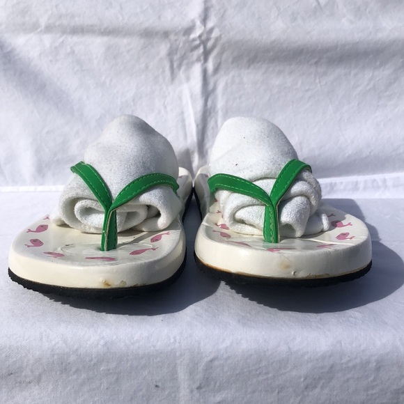 Sugar | Shoes | Vintage 998 Sugar Floaties Flipflops White With Pink ...